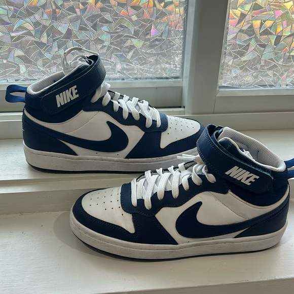 Shoes | Nike Court Borough Mid 2 Navy Blue | Poshmark